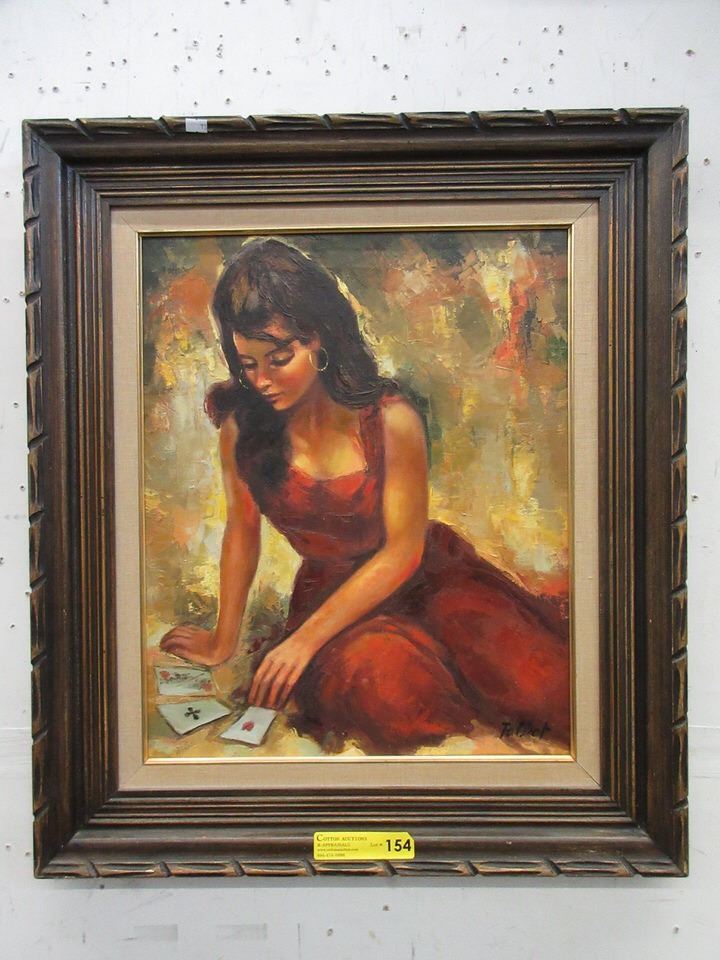 Signed Talbot Oil Painting on Canvas
