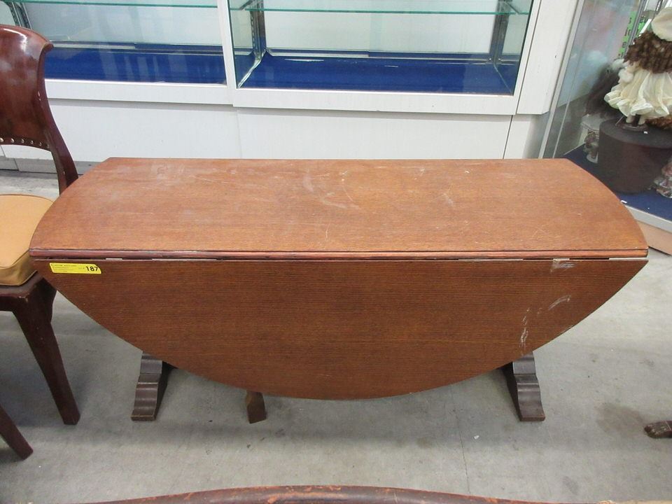 Vintage Oak Gate Leg Coffee Table ca1930