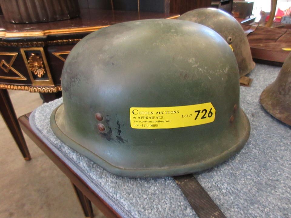 Vintage Metal Military Helmet