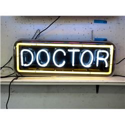 Electric Neon "Doctor" Sign