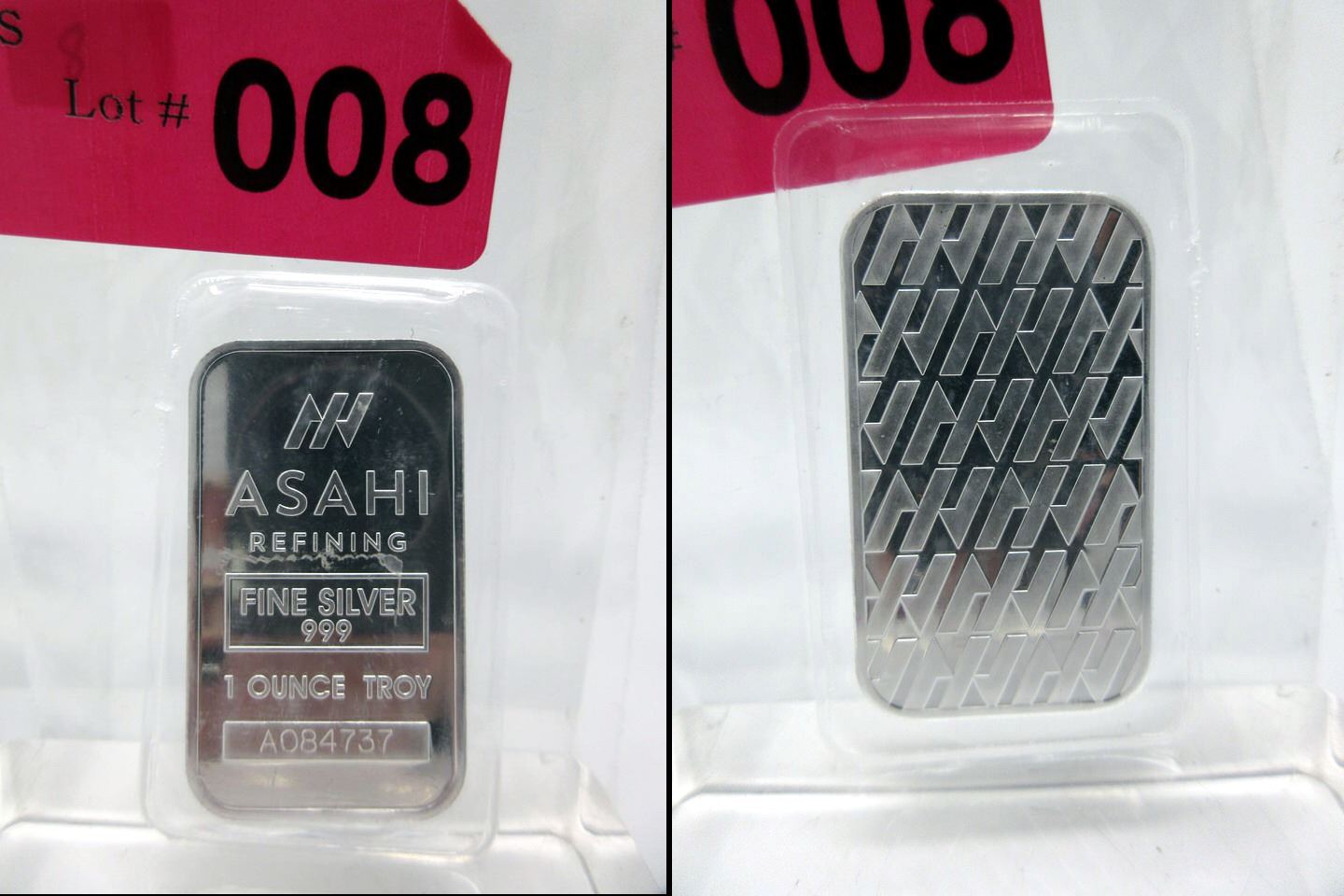 1 Oz .999 Fine Silver Mint Sealed Asahi Bar