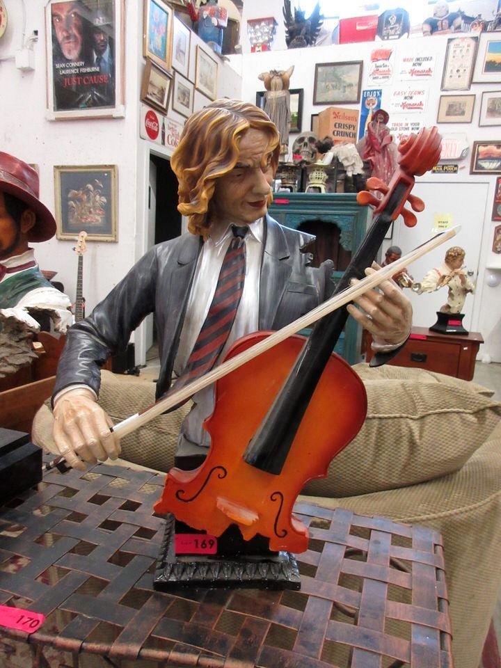 24 Inch Tall "Cellist" Bust Statue