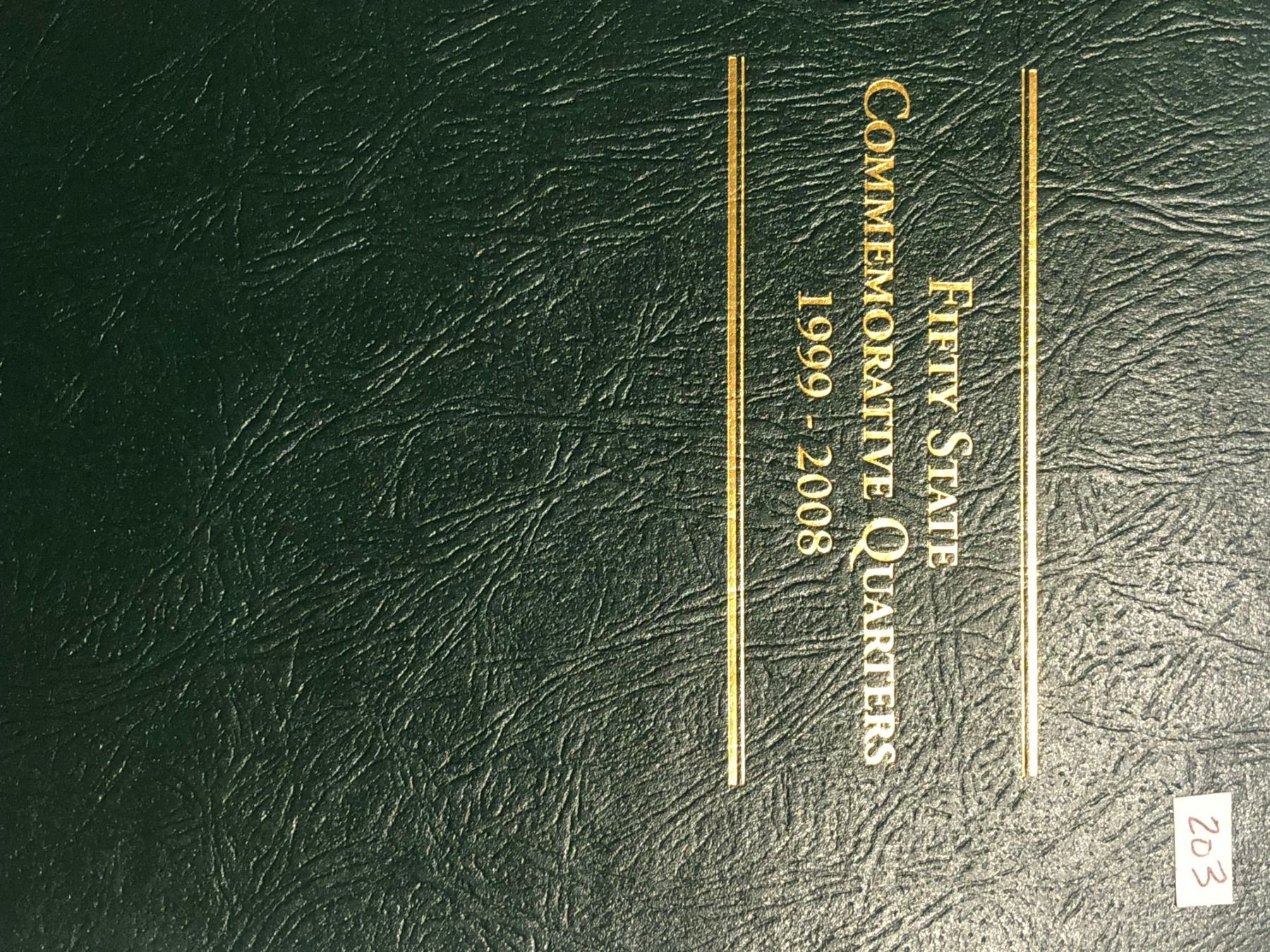 1999 to 2008 40 Coins Fifty States Commemorative Quarters Set in Book 1999 to 2008 40 Coins Fifty States Commemorative Quarters Set in Book