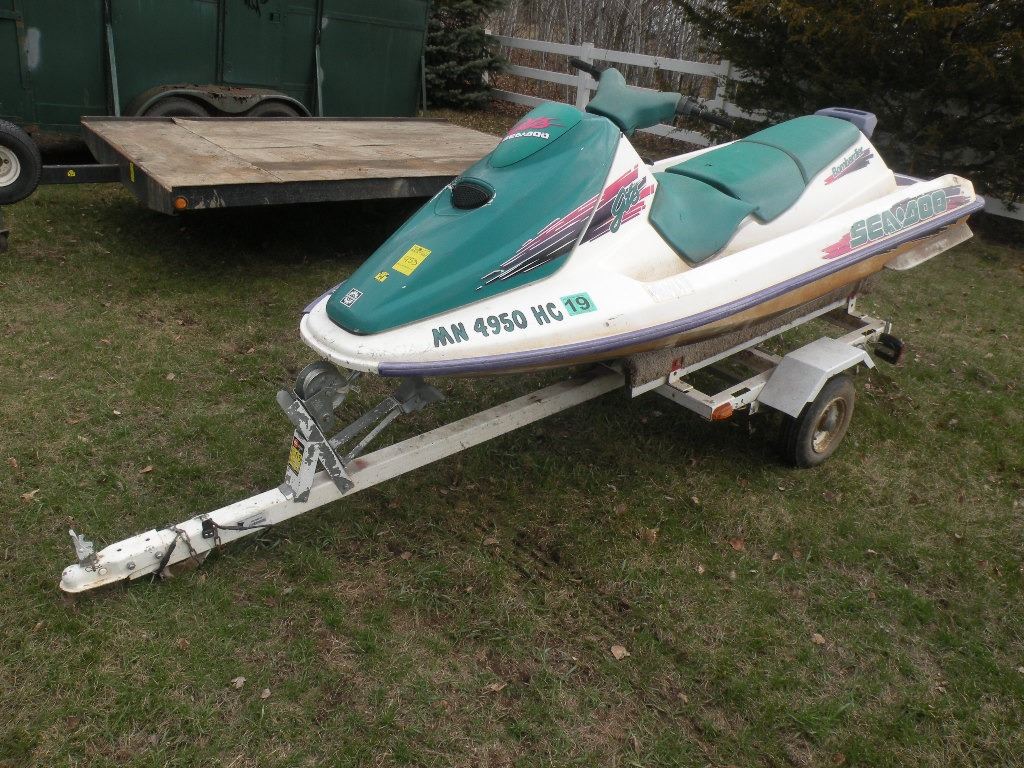 1996 Bombardier GTS w/1972 PWC trailer SN#-ZZNC6023D696
