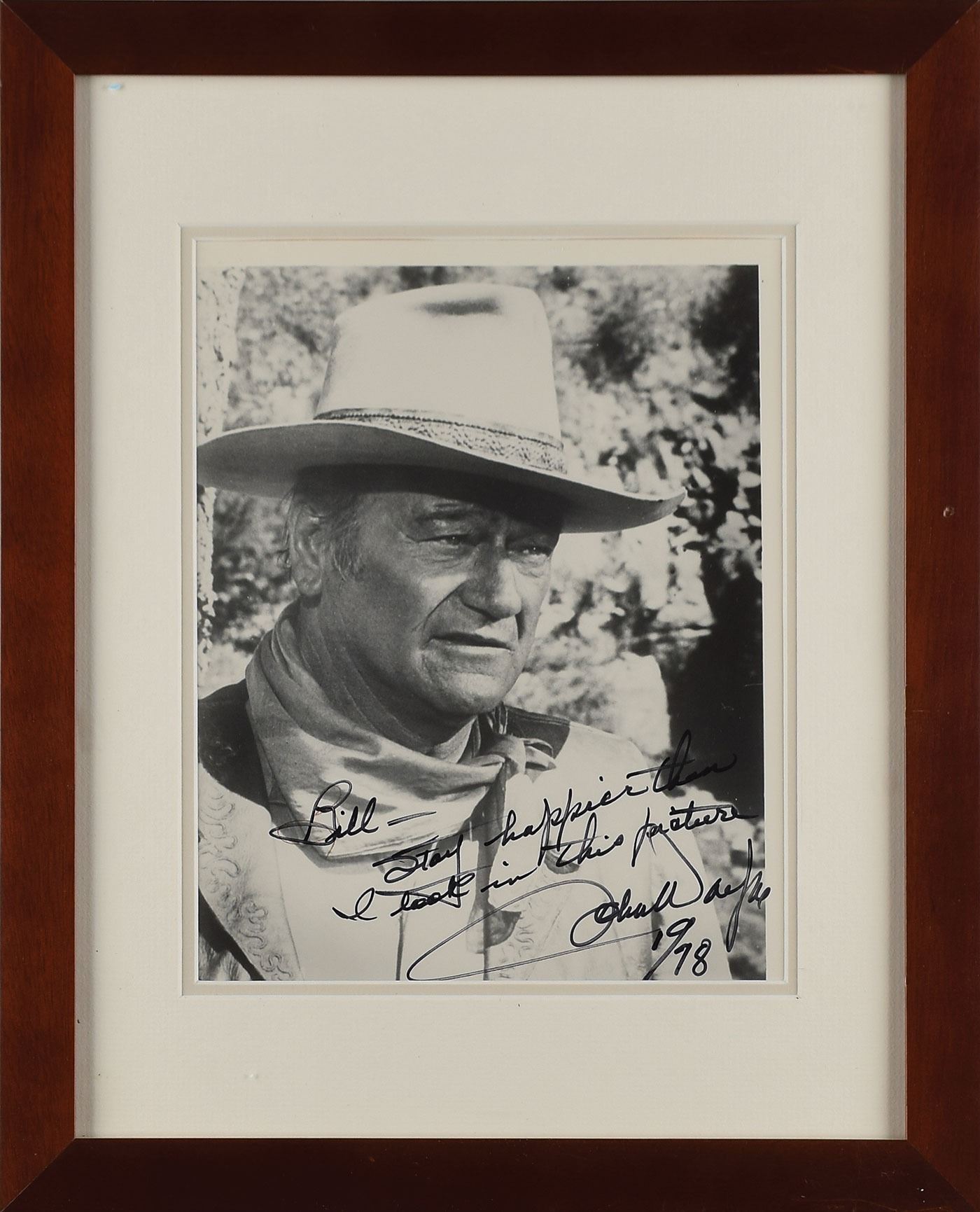 John Wayne Signed Photograph