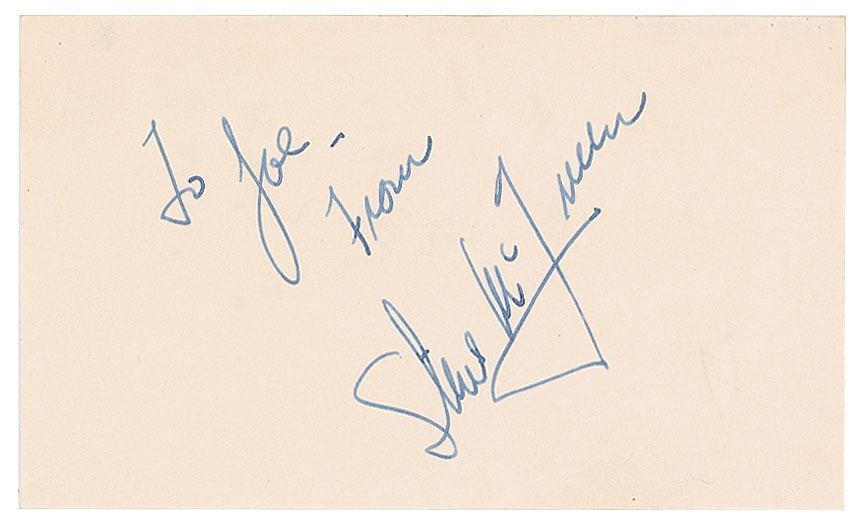 Steve McQueen Signature