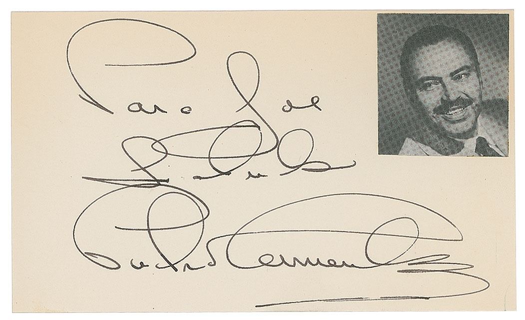 James Bond: Pedro Armendariz Signature