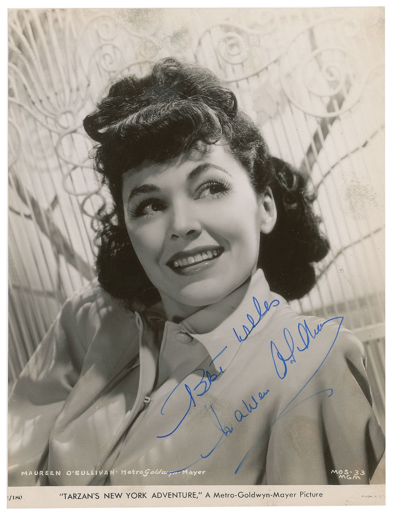 Maureen O'Sullivan Signed Photographs