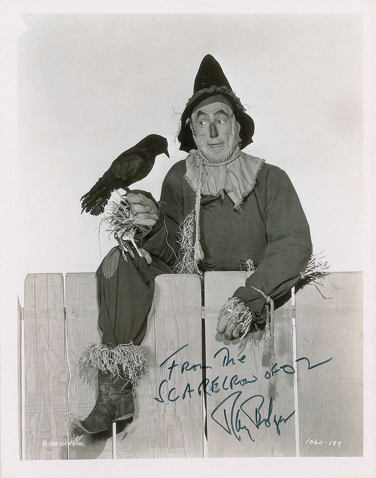 Wizard of Oz: Ray Bolger Signed Photograph