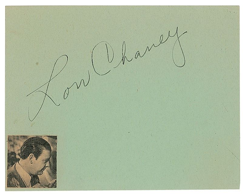 Lon Chaney, Jr. Signature