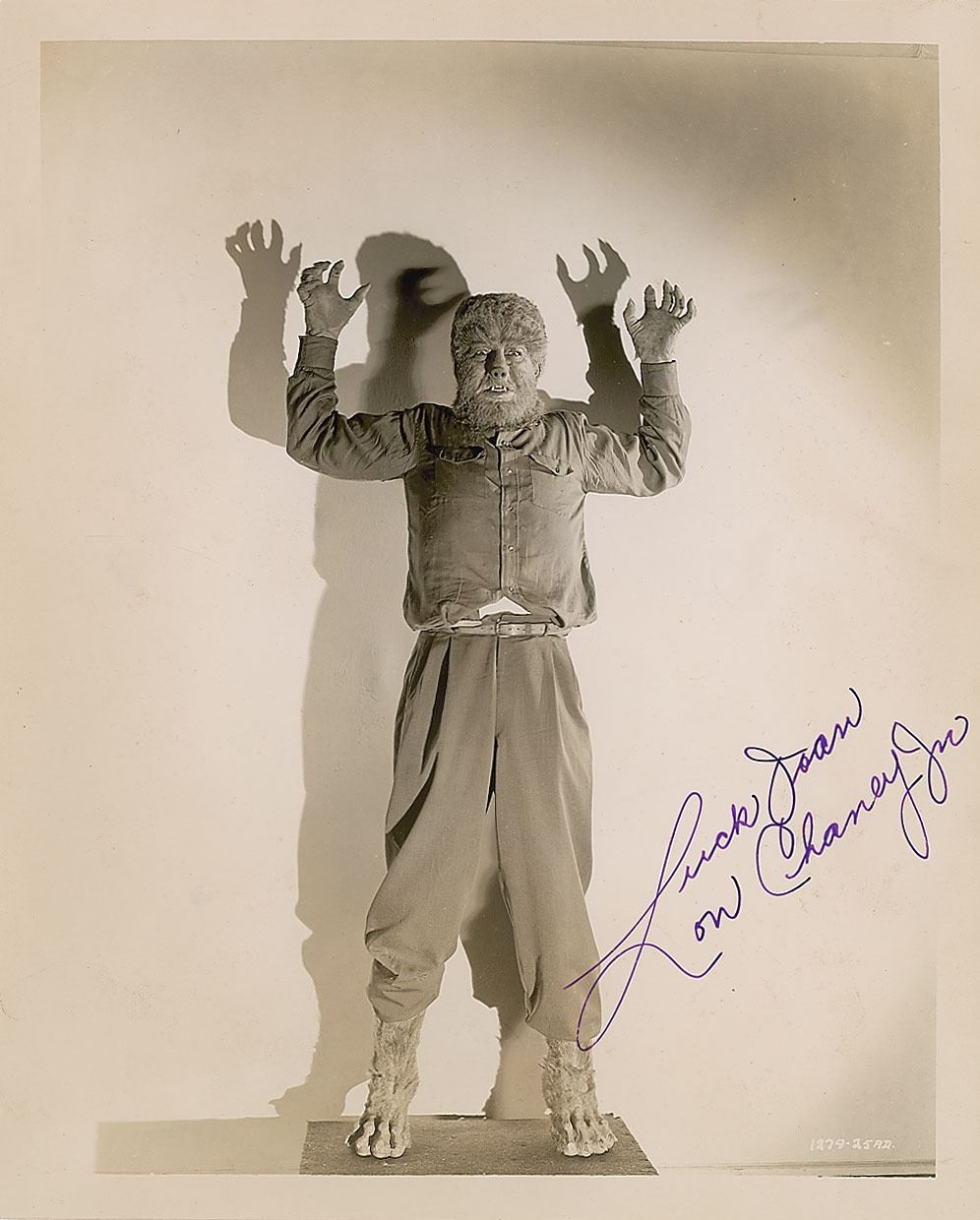 Lon Chaney, Jr. Signed Photograph