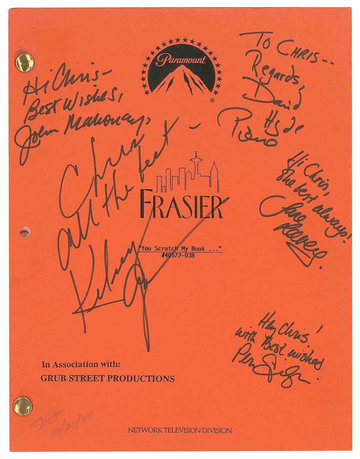Frasier Cast-signed Script