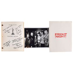 Fright Night Cast-signed Original Draft Script