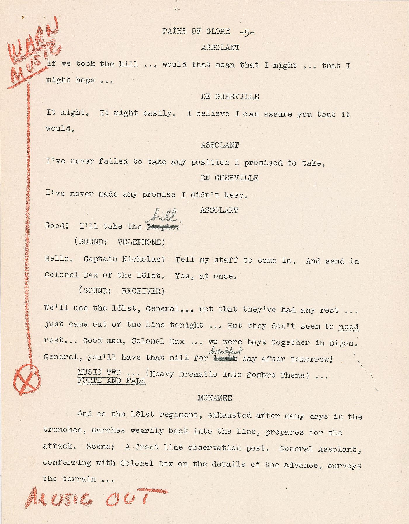 Rudy Vallee's Script for The Fleischmann's Yeast Hour