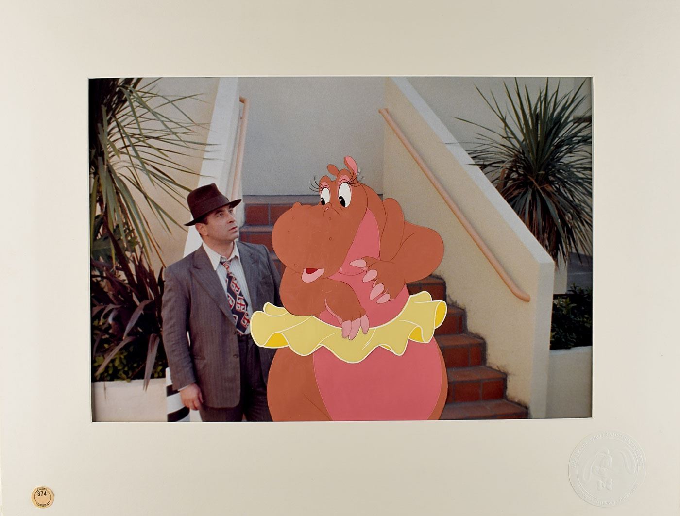 Hyacinth Hippo production cel from Who Framed Roger Rabbit