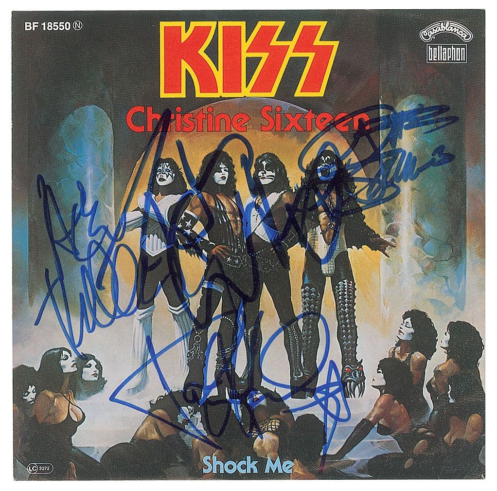 KISS Signed 45 RPM Record