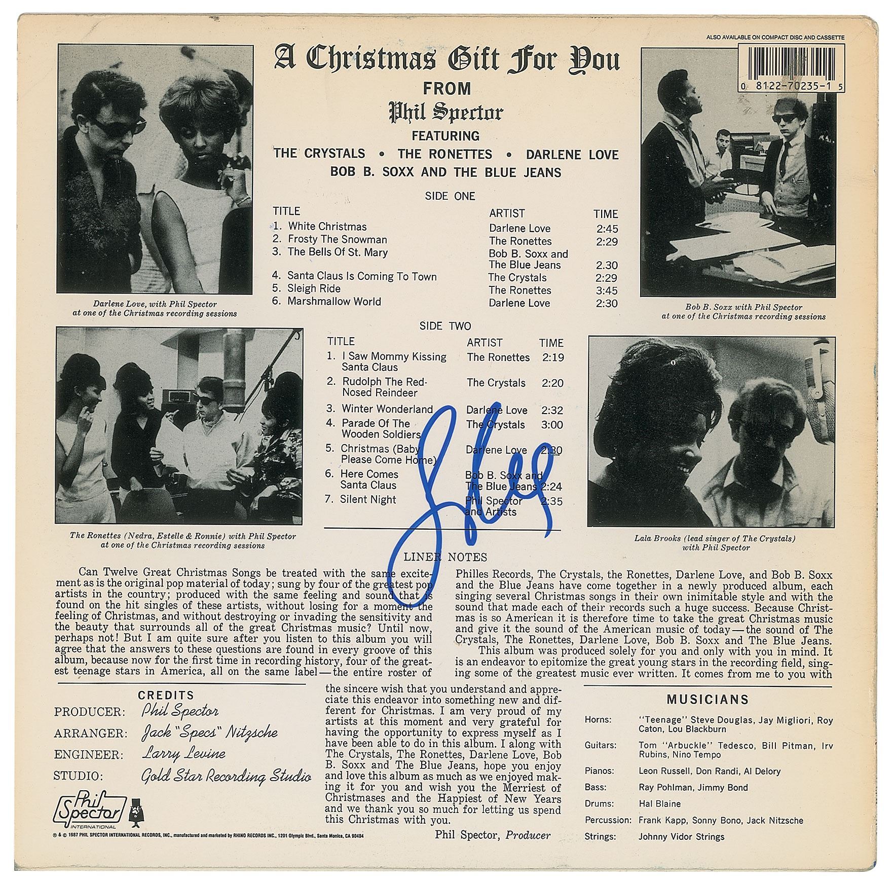 Phil Spector Signed Album