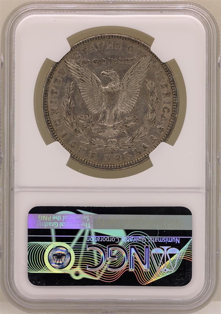 1889-S $1 Morgan Silver Dollar Coin NGC AU53