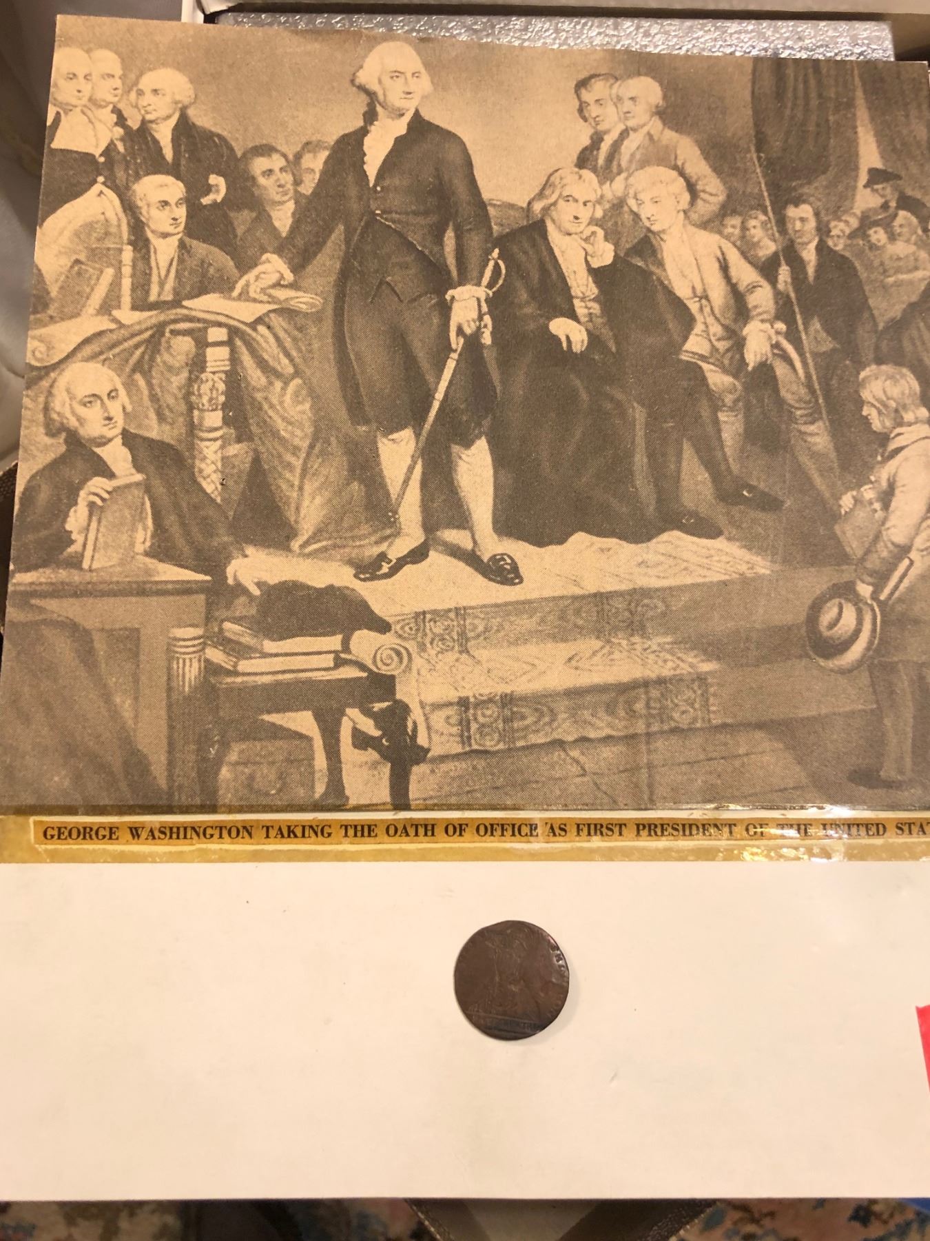 George Washington Inaugural Button - RARE!