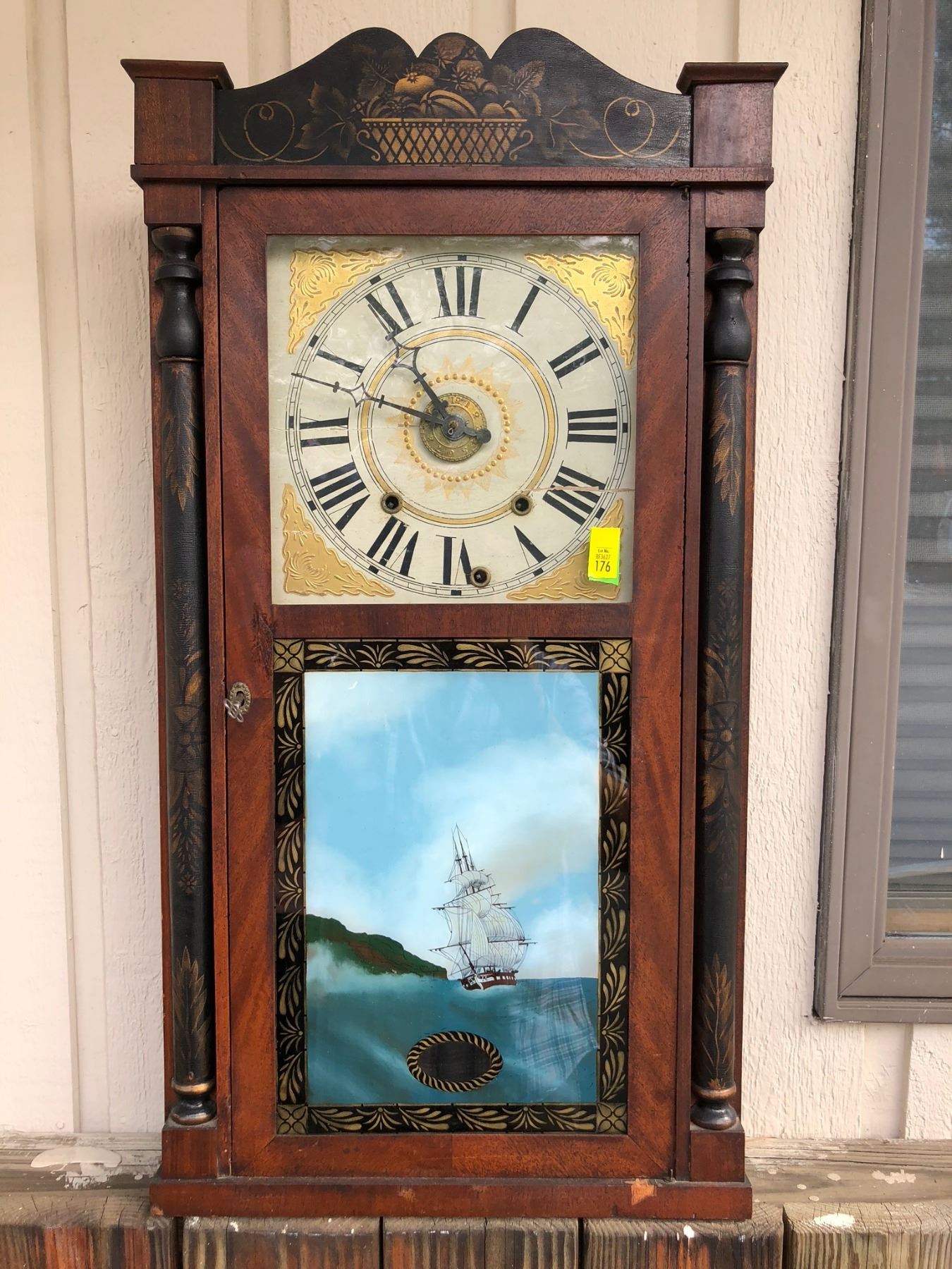 Williams, Orton, Prestons, & Co. Column and Splat Shelf Clock
