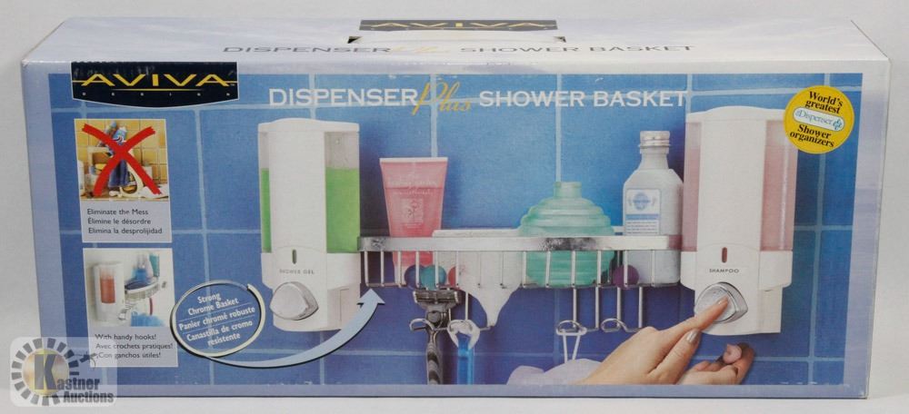 AVIVA DISPENSER PLUS SHOWER BASKET