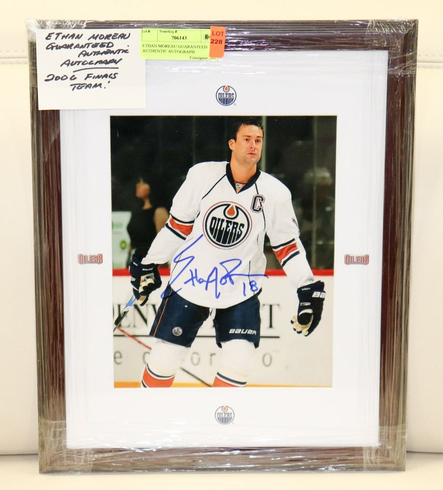 ETHAN MOREAU GUARANTEED AUTHENTIC AUTOGRAPH