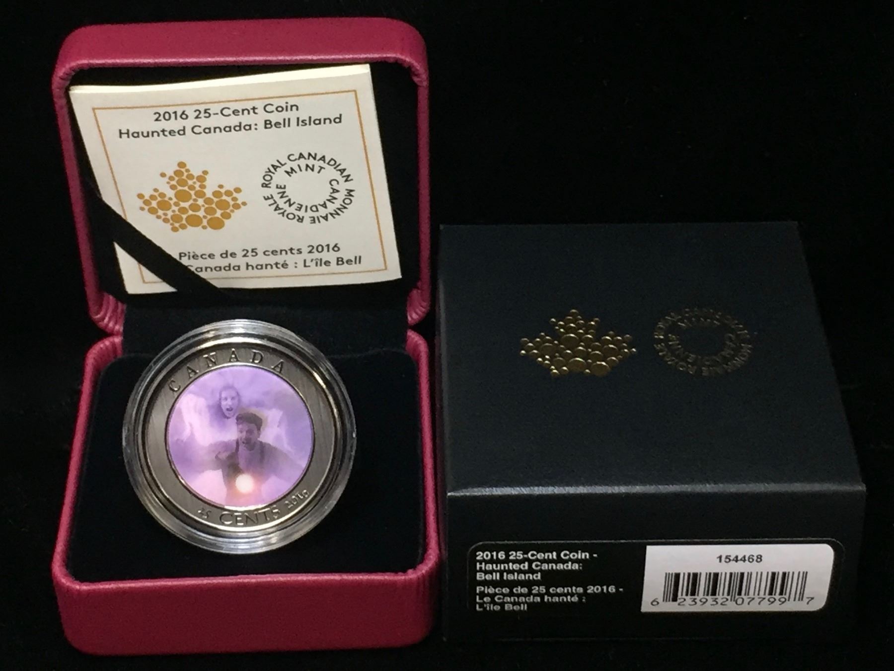 2016 Canada 25-Cents Bell Island: Haunted Canada Hologram Coin