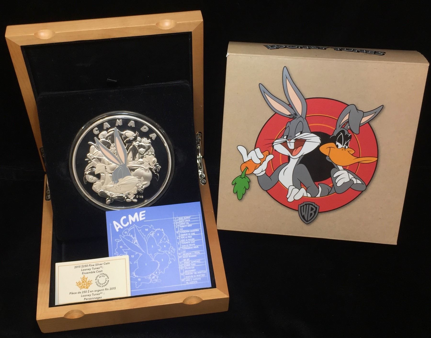 2015 1 Kilo $250 Canada Looney Tunes Bugs Bunny - Ensemble Proof Silver ...