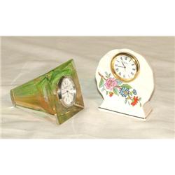 Aynsley small porcelain clock