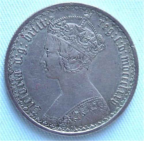 Victoria, 'gothic' florin, 1875