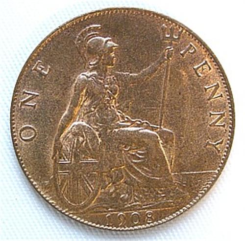 Edward VII, penny, 1908