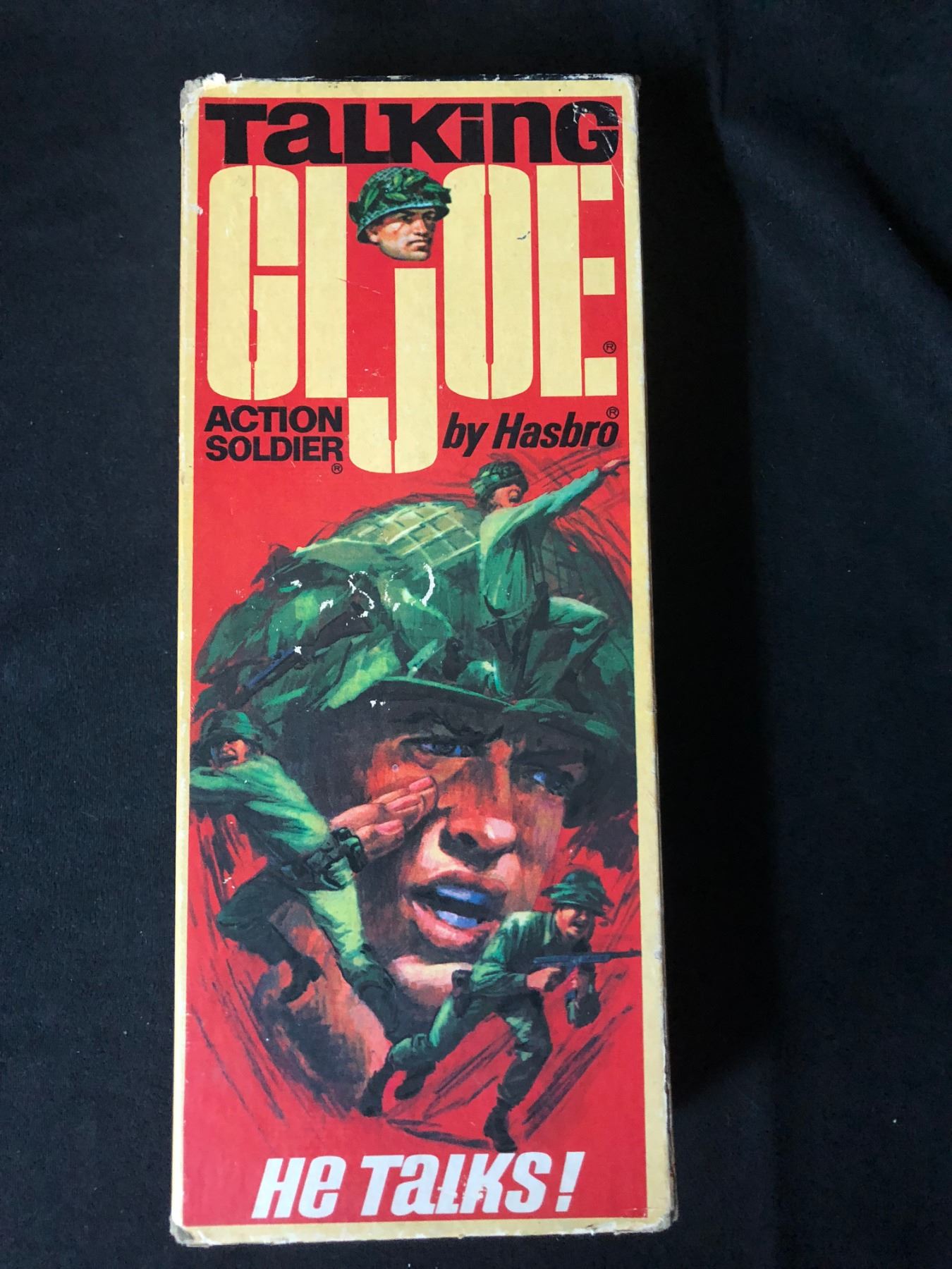 VINTAGE TALKING G.I JOE ACTION SOLDIER W/ ORIGINAL BOX (HASBRO)