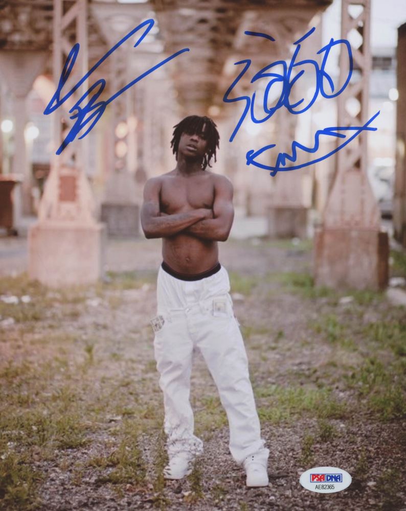 Chief Keef Signed 8x10 Photo Inscribed "300" (PSA COA)