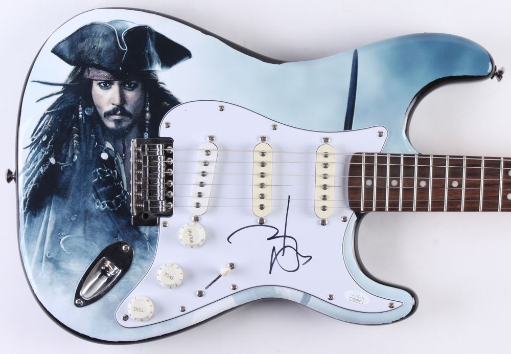 Johnny Depp Signed Full-Size Custom Electric Guitar (JSA Hologram)