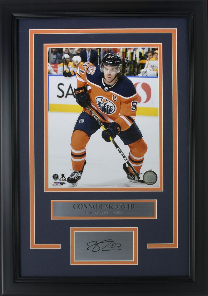 Connor McDavid Edmonton Oilers 11x14 Custom Framed Photo Display with ...