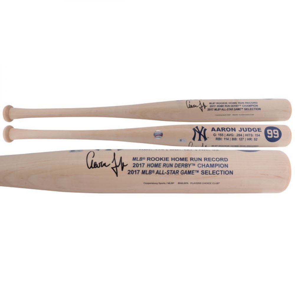 Aaron Judge Signed New York Yankees Custom Engraved Rookie Stat ...