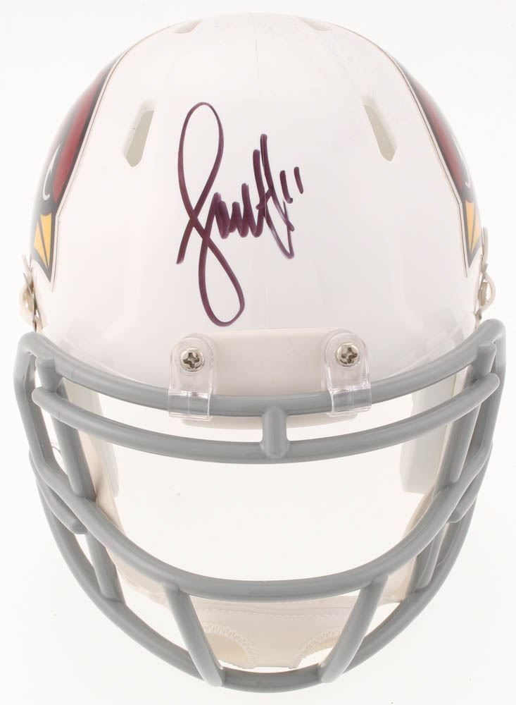 Larry Fitzgerald Signed Arizona Cardinals Speed Mini Helmet (JSA COA)