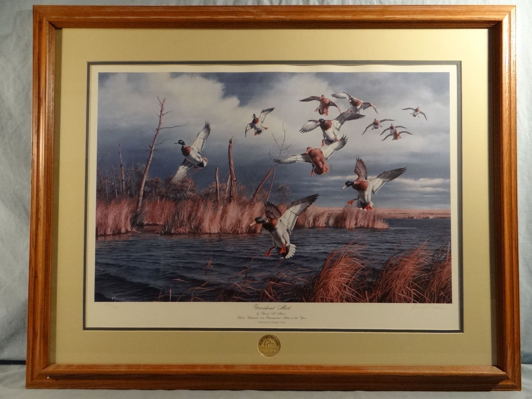 David A. Maass, Greenhead Alert, 4192/5300, signed, DU 1988 ...