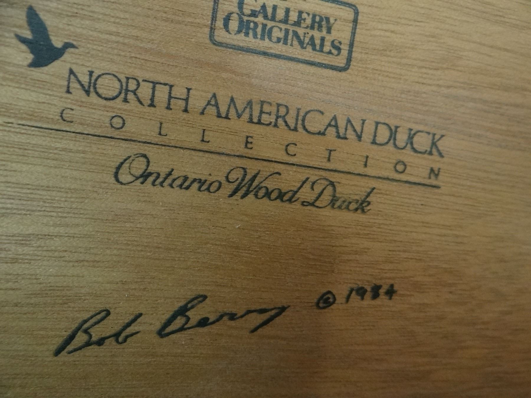 Ontario Wood Duck wooden decoy, North American Duck Collection, Bob ...