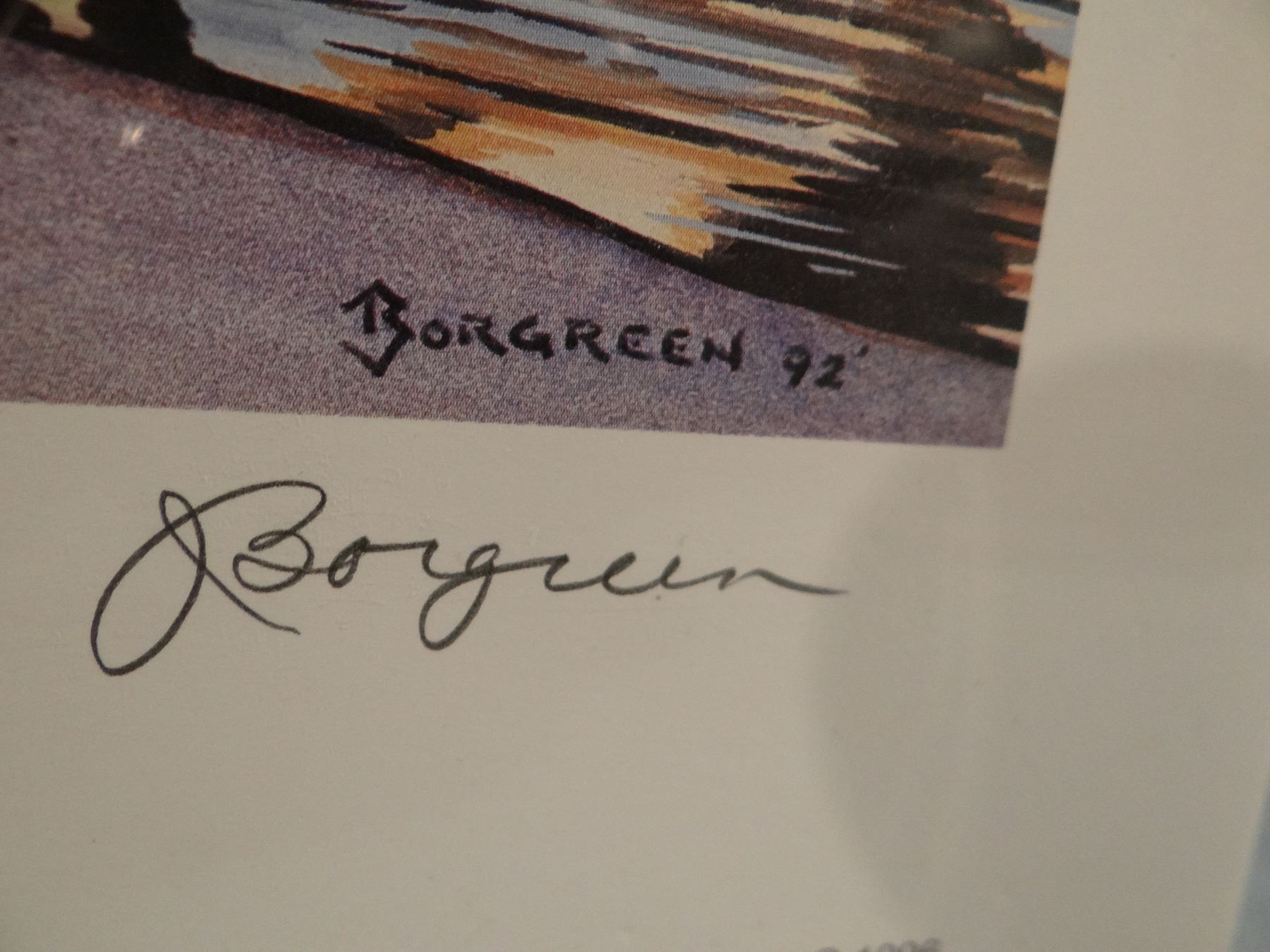 Jim Borgreen, Early Ice Tintinger Slough, 2053/4000, signed, Montana DU ...