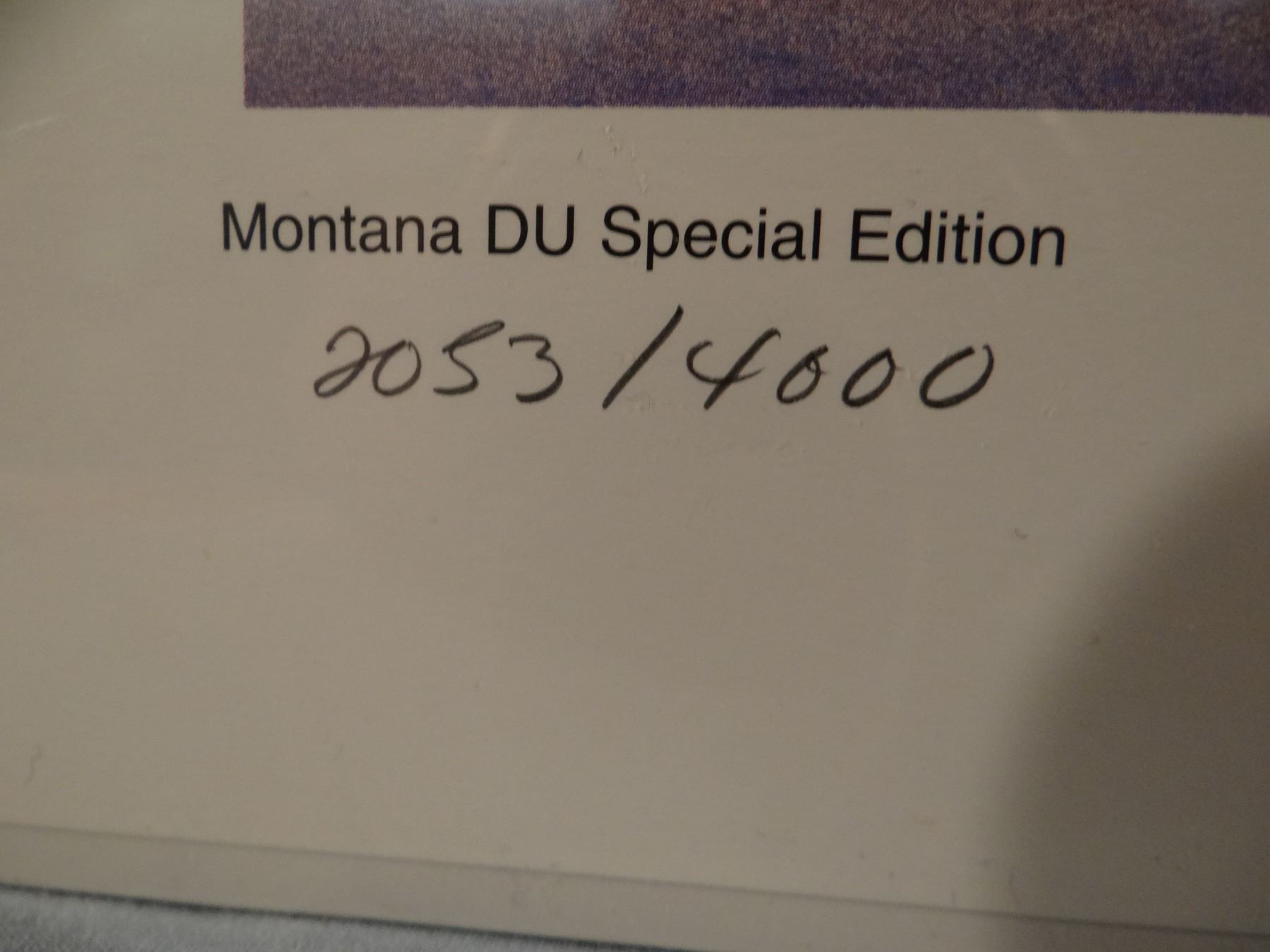 Jim Borgreen, Early Ice Tintinger Slough, 2053/4000, signed, Montana DU ...