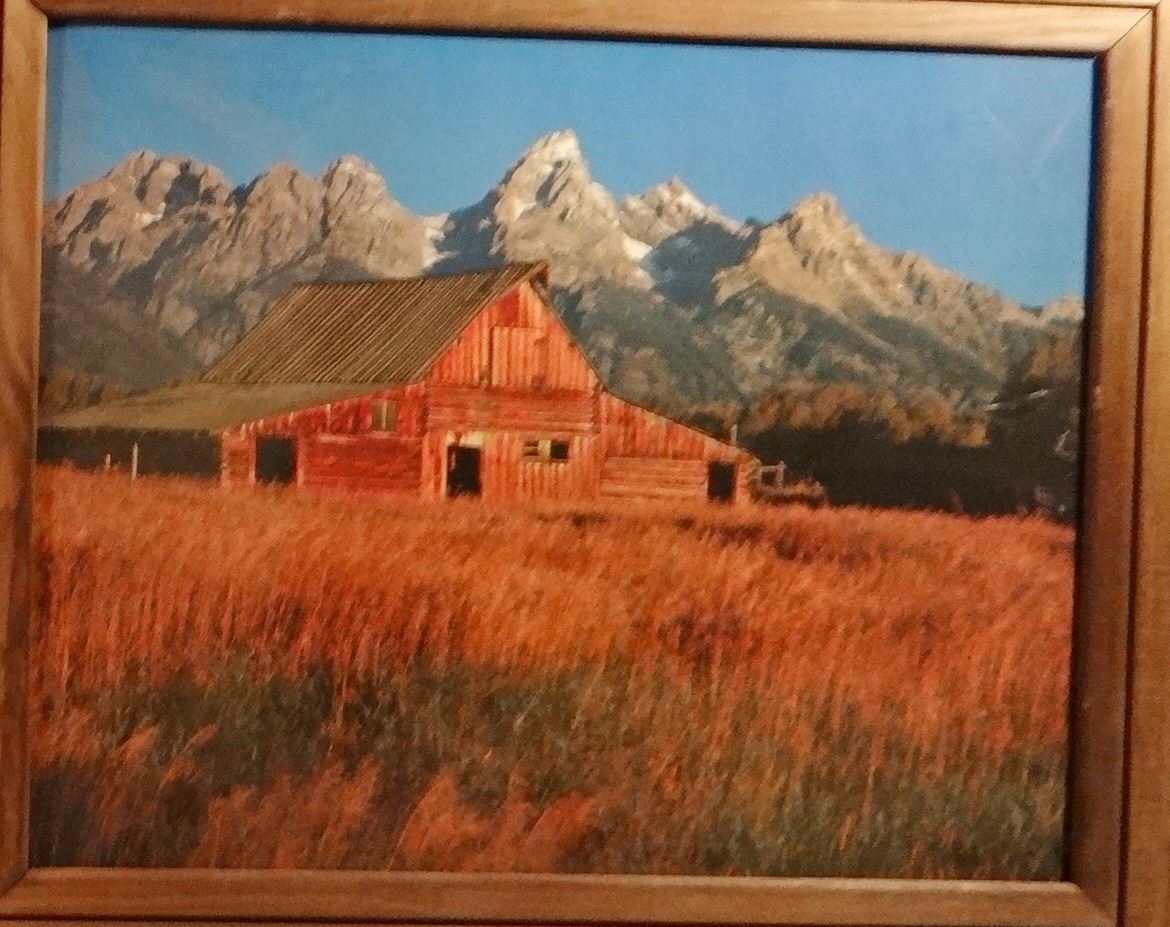 2 photos, Mule Deer and Barn in Mountains