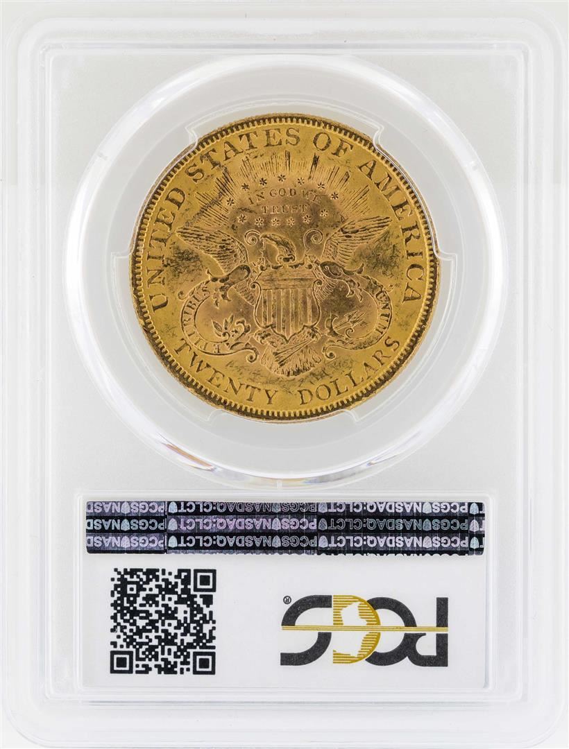 1896 $20 Liberty Head Double Eagle Gold Coin PCGS MS62