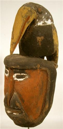 AN OLD WOSERA YAM ANCESTOR SCULPTURE, of balsa wo