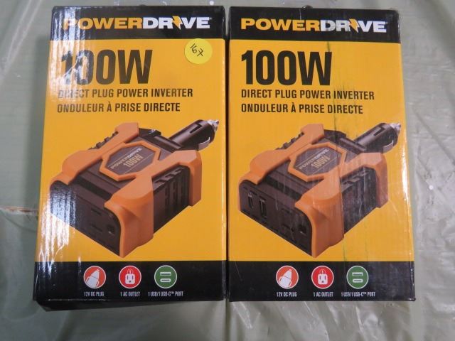 LOT OF 3 ITEMS ( ALL NEW) * 2 X DIRECT PLUG POWER INVERTER* ( 1 HEAVY ...