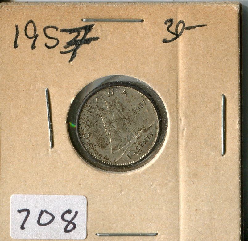 CANADA TEN CENT COIN (1957)
