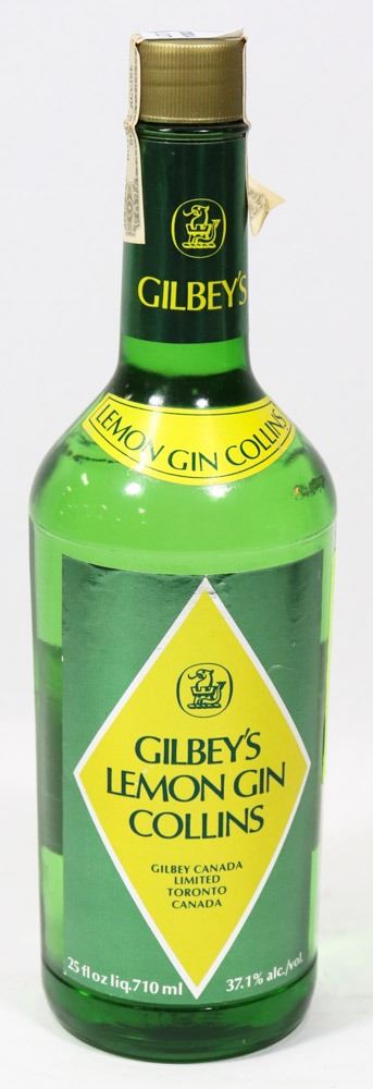 GILBEY'S LEMON GIN 37.1%, 710ML