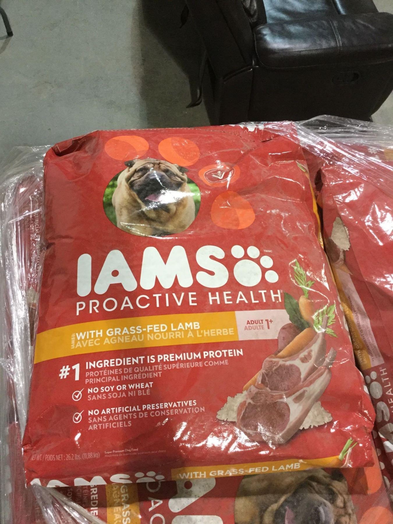 Iams Proactive Health Lamb and Rice Adult Dog Food (11.88kg)