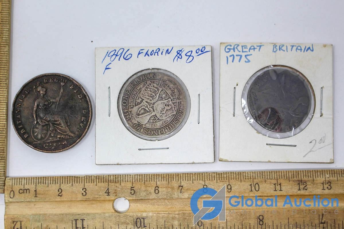 1775, 1854 & 1896 British Coins