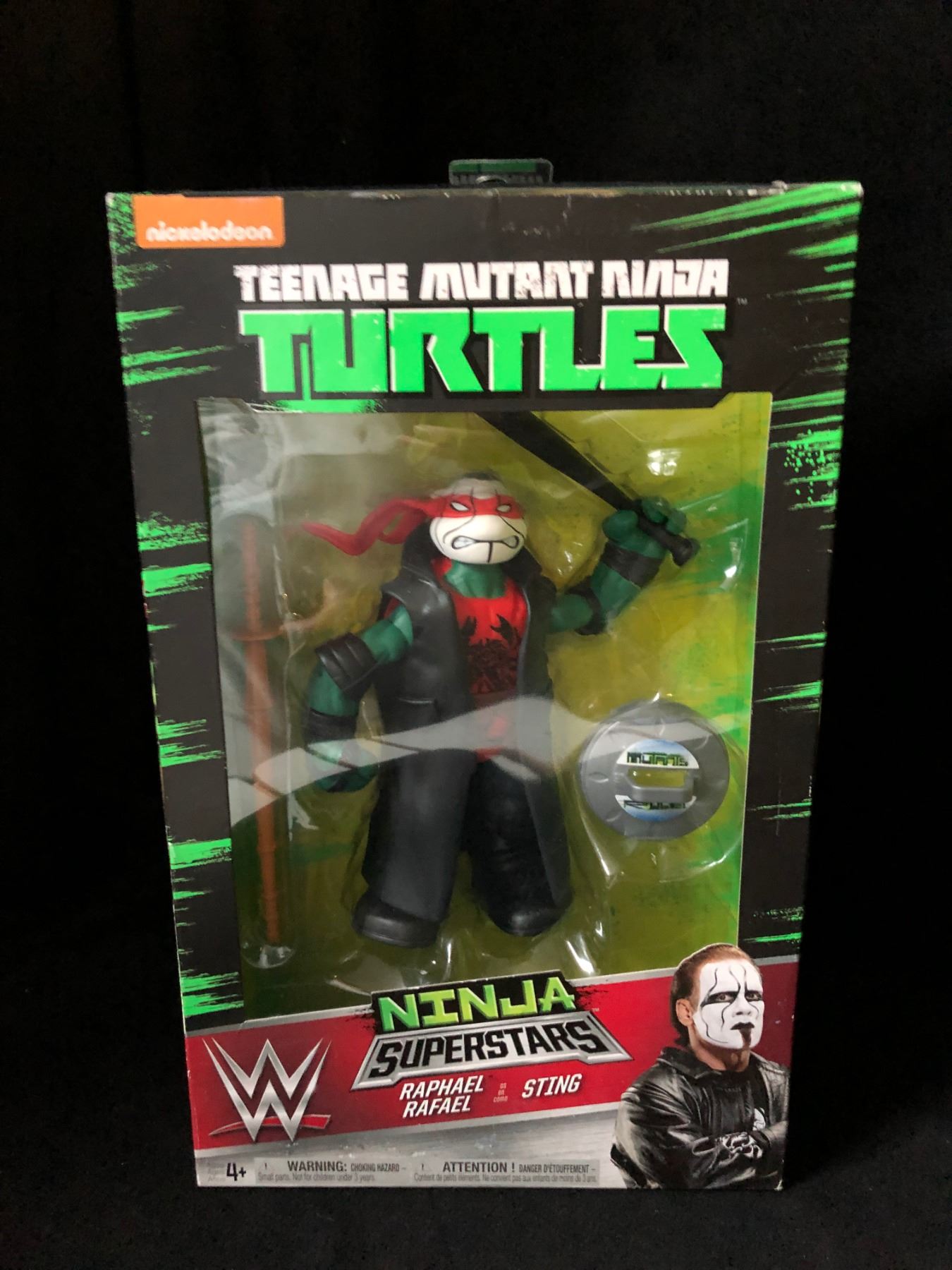 Teenage Mutant Ninja Turtles Nickelodeon WWE Superstars Raphael as Sting